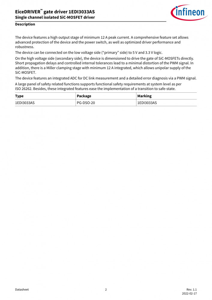 1EDI3033AS datasheet page 2