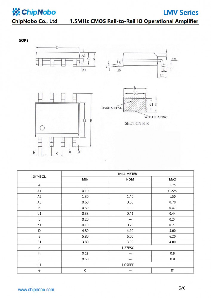 LMV358IDR-CN datasheet page 5