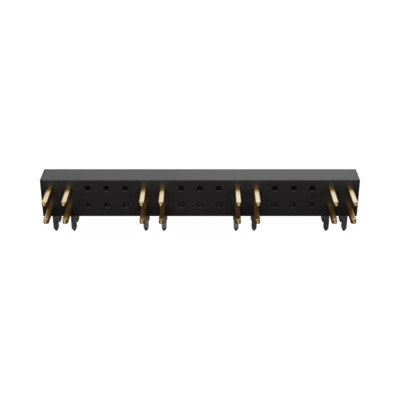 2.00mm Pitch Milli-Grid Header, Right-Angle, Through Hole, 34 Circuits (void at circuit 5-10, 15-20, 25-30), 0.38µm Gold (Au) Plating, Mating Pin Length 4.00mm, Tail Length 2.60mm, Tray, Lead-Free for sale