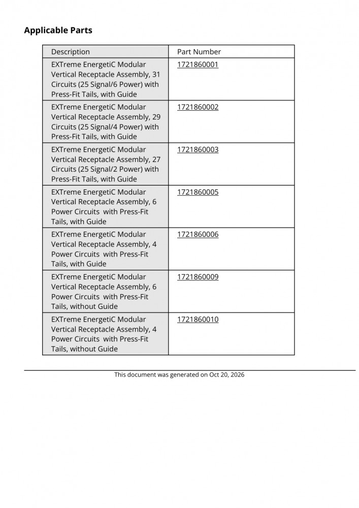 Tooling specification document preview, page 3