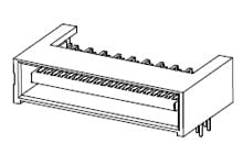 EXTreme LPHPower Plug, Right-Angle, 2 Power Contacts, 40 Signal Contacts, Select Gold (Au) Plating, for 2.36mm Thick PC Board