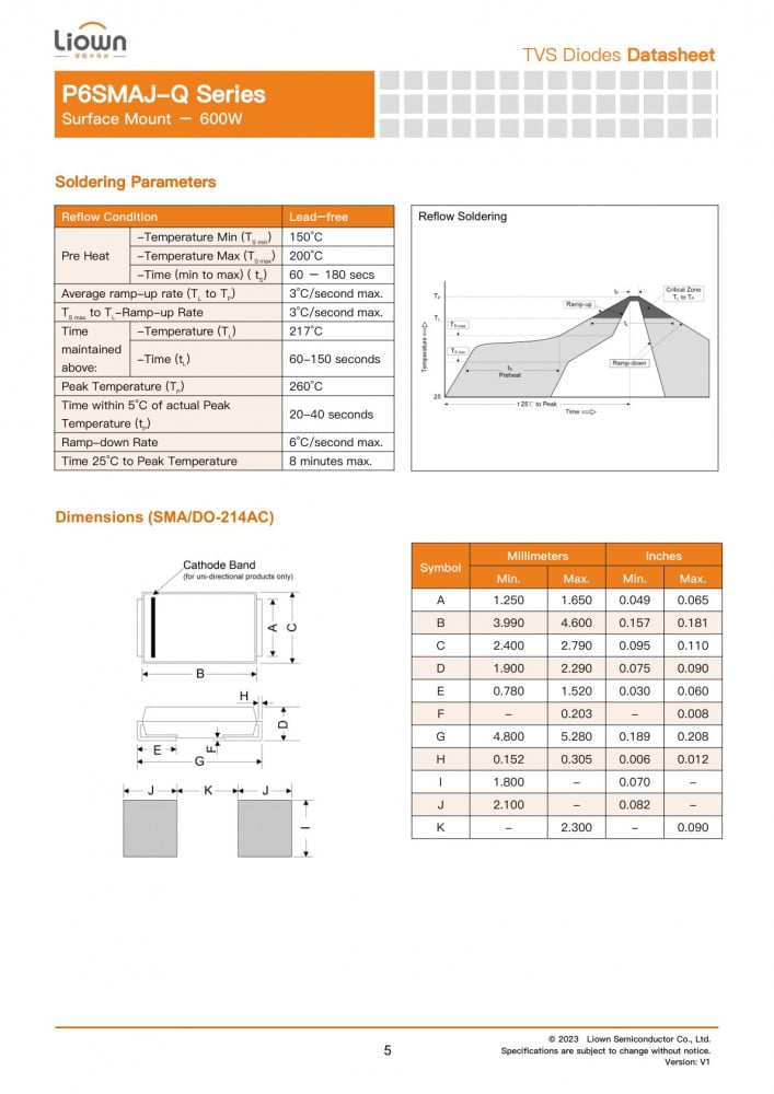 Liown P6SMAJ-Q datasheet page 5