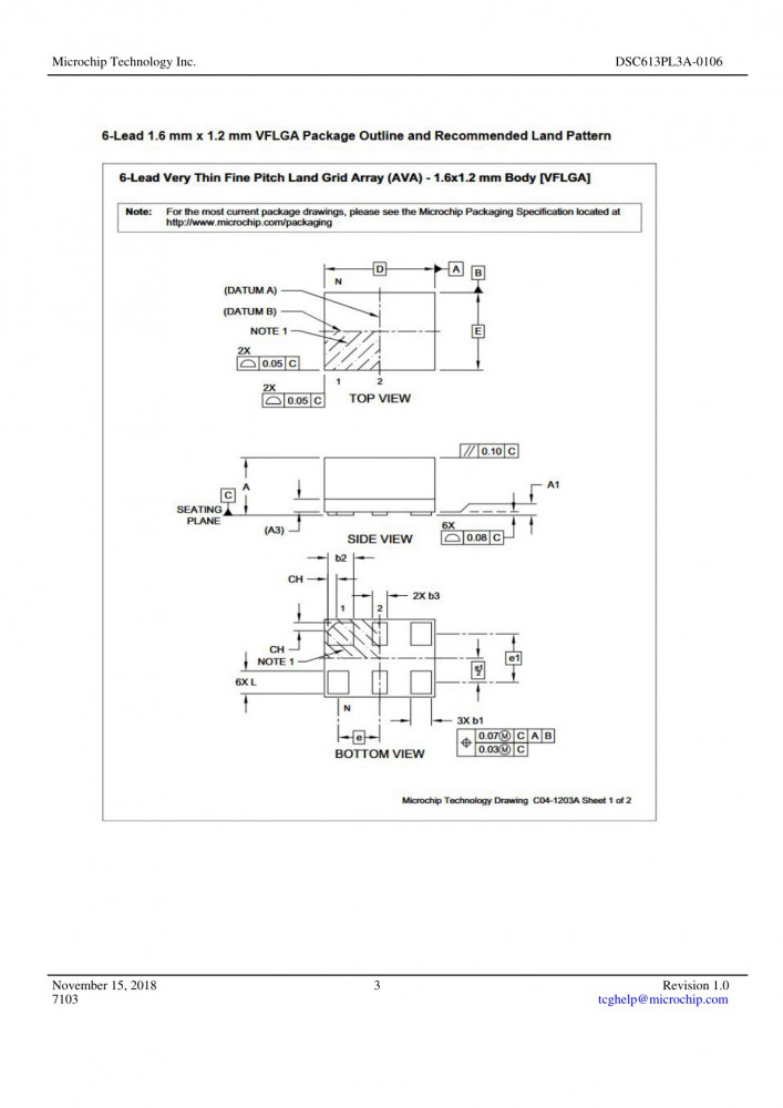 DSC613PL3A-0106 datasheet page 3