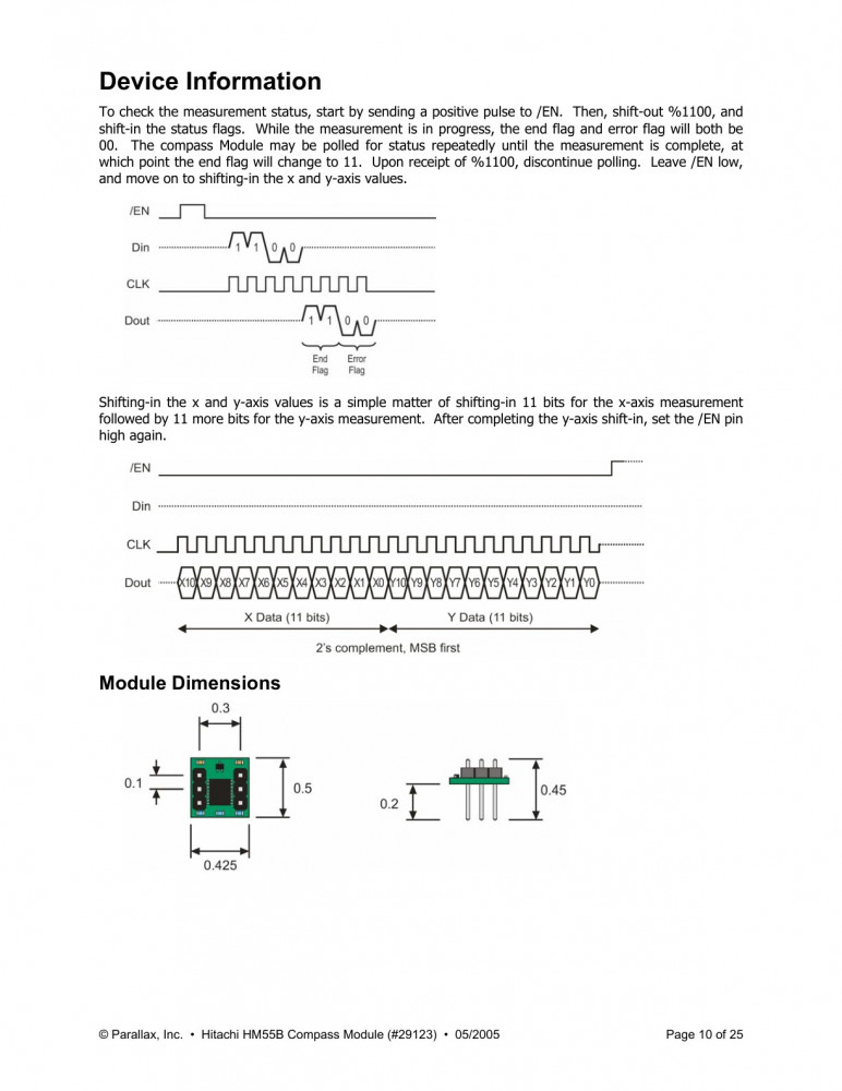 HM55B documentation page 10