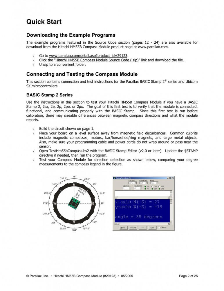 HM55B documentation page 2