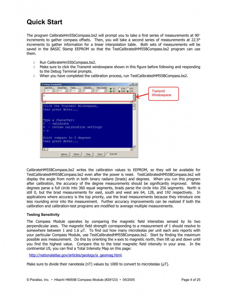 HM55B documentation page 4