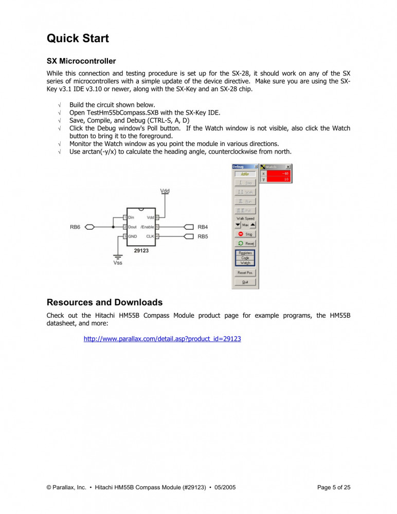 HM55B documentation page 5