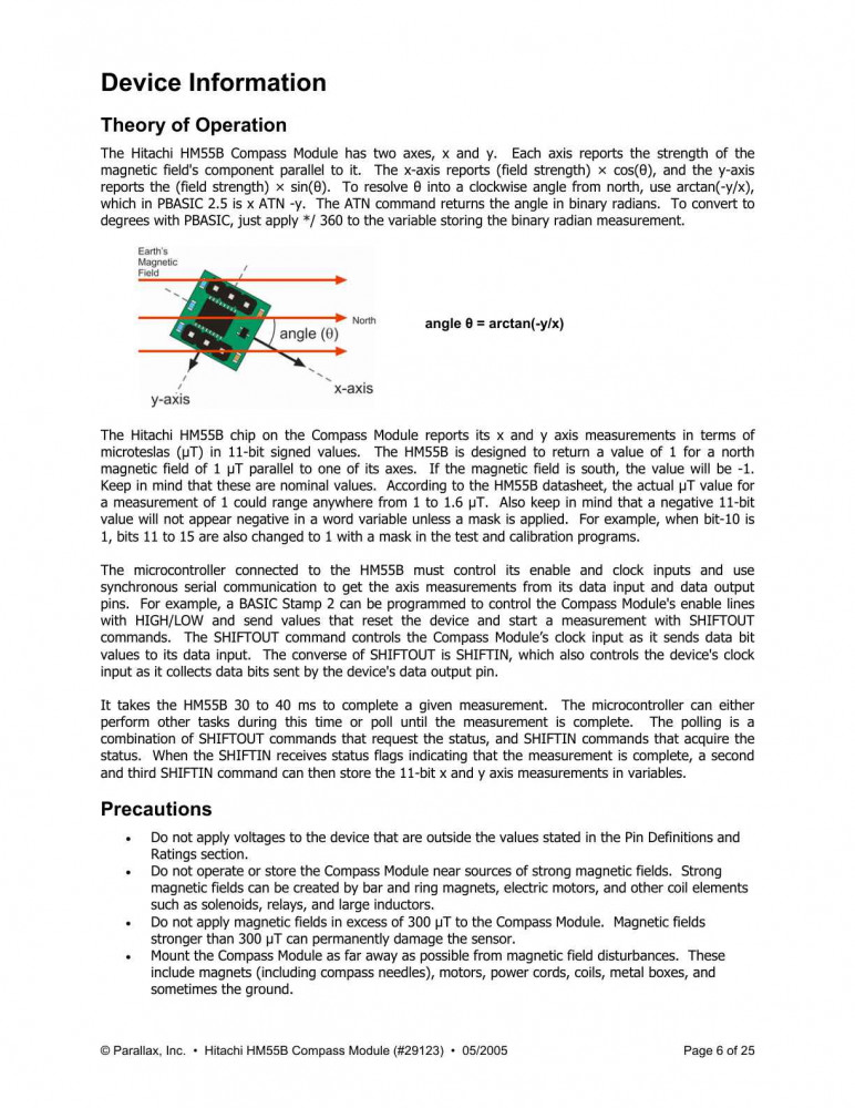 HM55B documentation page 6