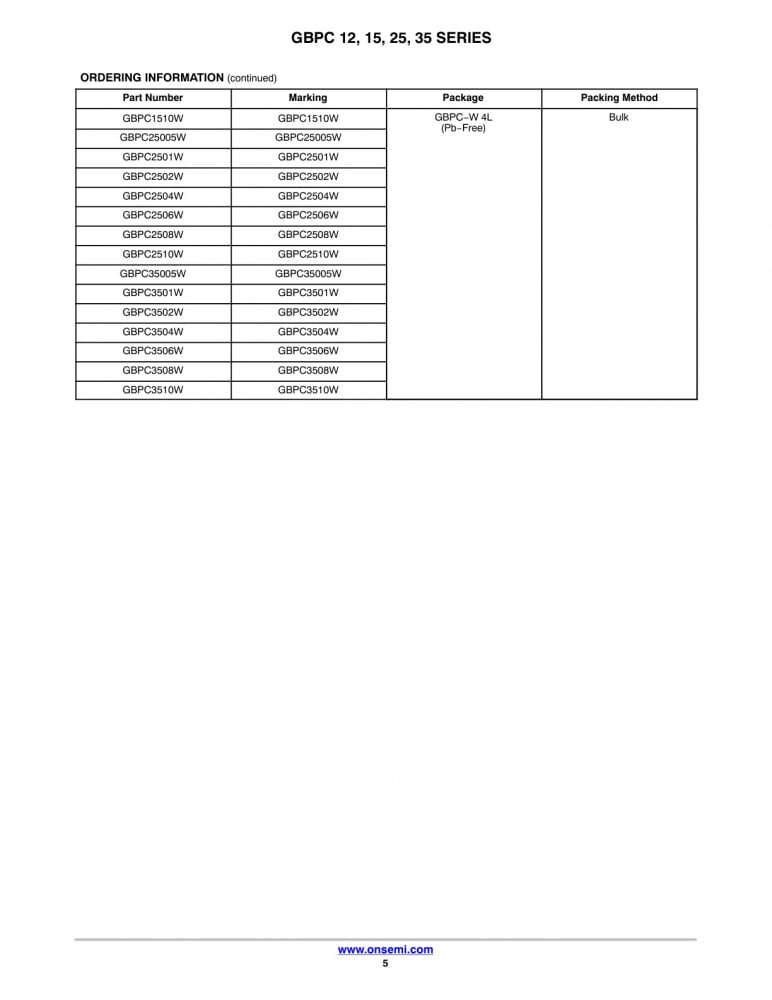 GBPC12005 datasheet page 5