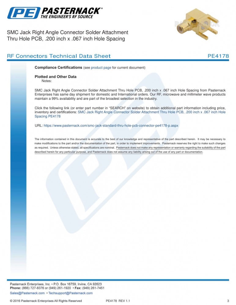 PE4178 datasheet page 3