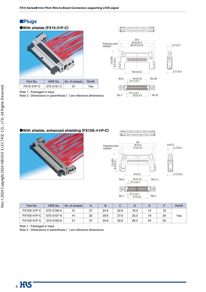 HRS FX15 series document page 4