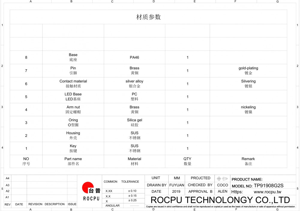 TP91908G2S technical document page 3