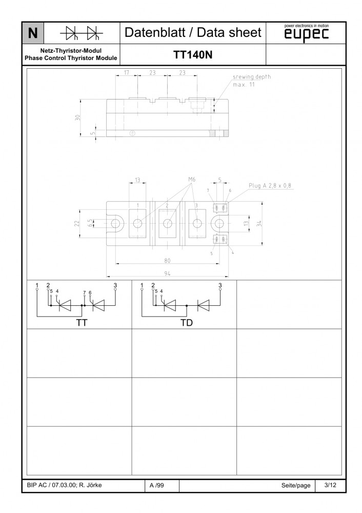 TD140N22KOF datasheet page 3