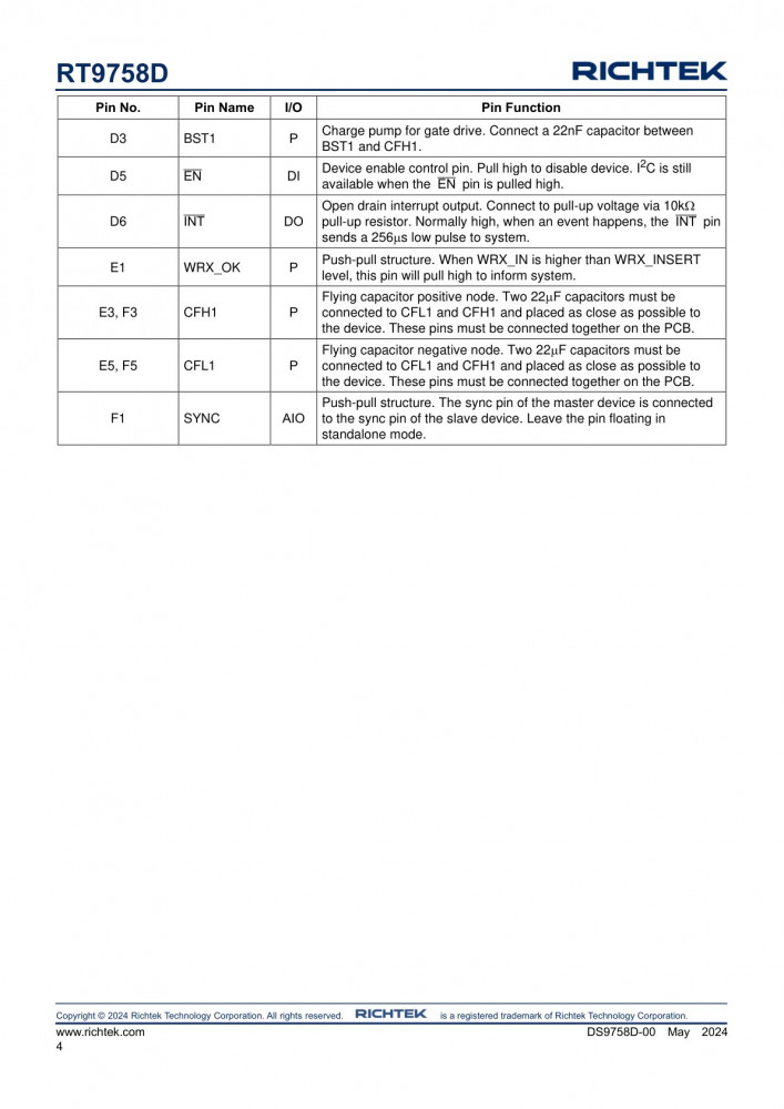 RT9758D technical document page 4