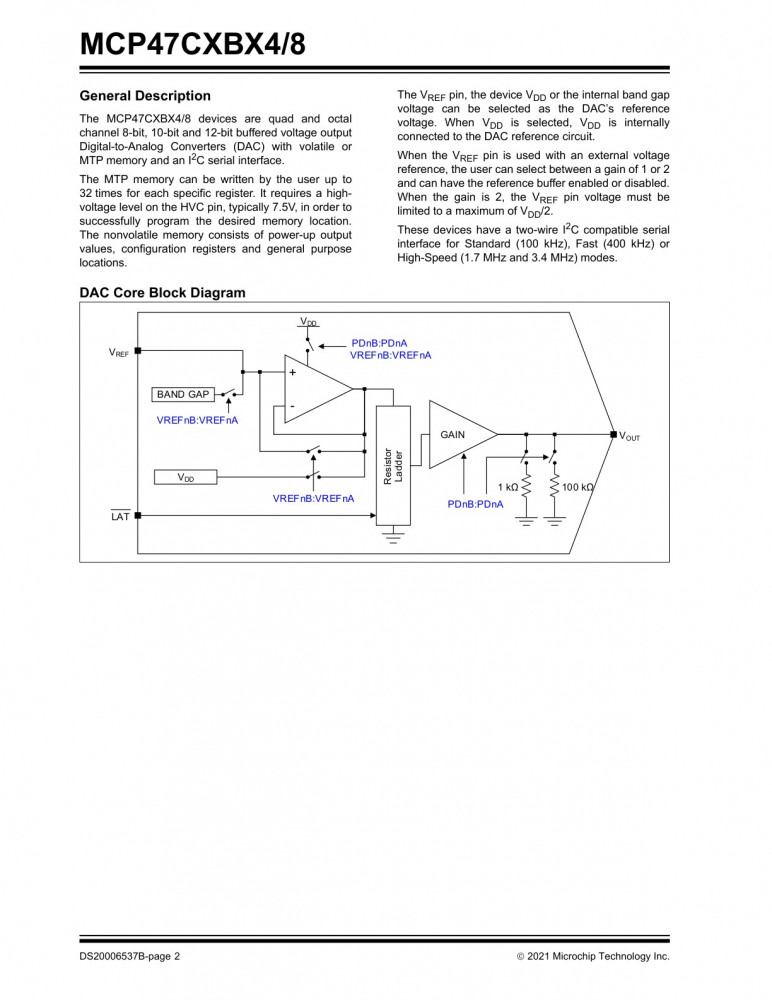MCP47CVB08 datasheet page 2