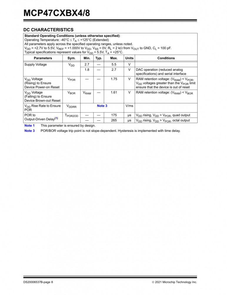 MCP47CVB08 datasheet page 8