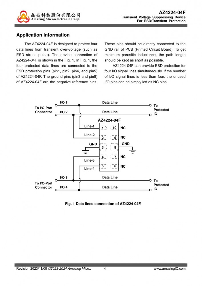 AZ4224-04F datasheet page 4