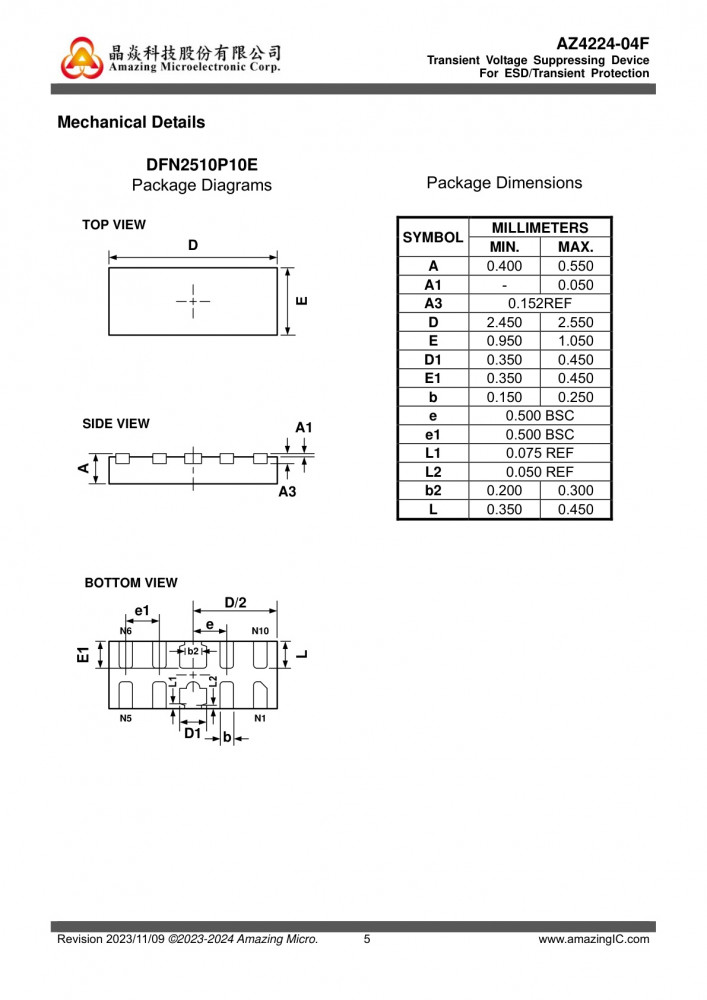 AZ4224-04F datasheet page 5