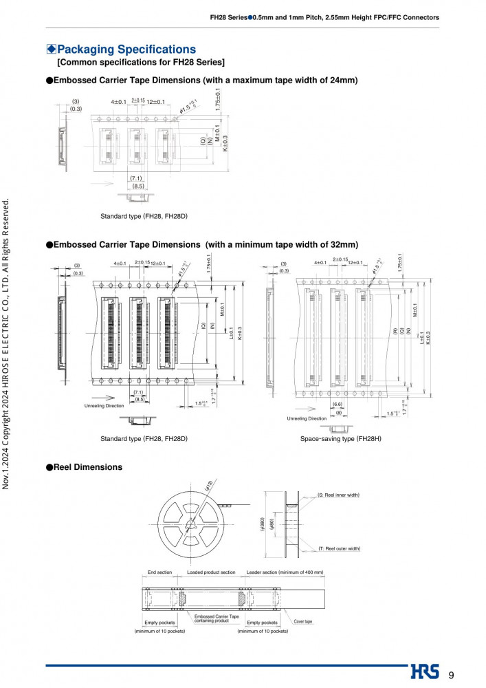 HRS FH28 Series technical document page 9