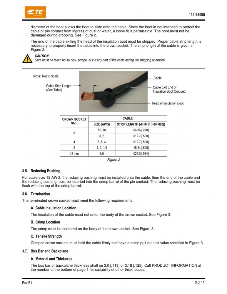 TE Connectivity RAPID LOCK application specification page 3