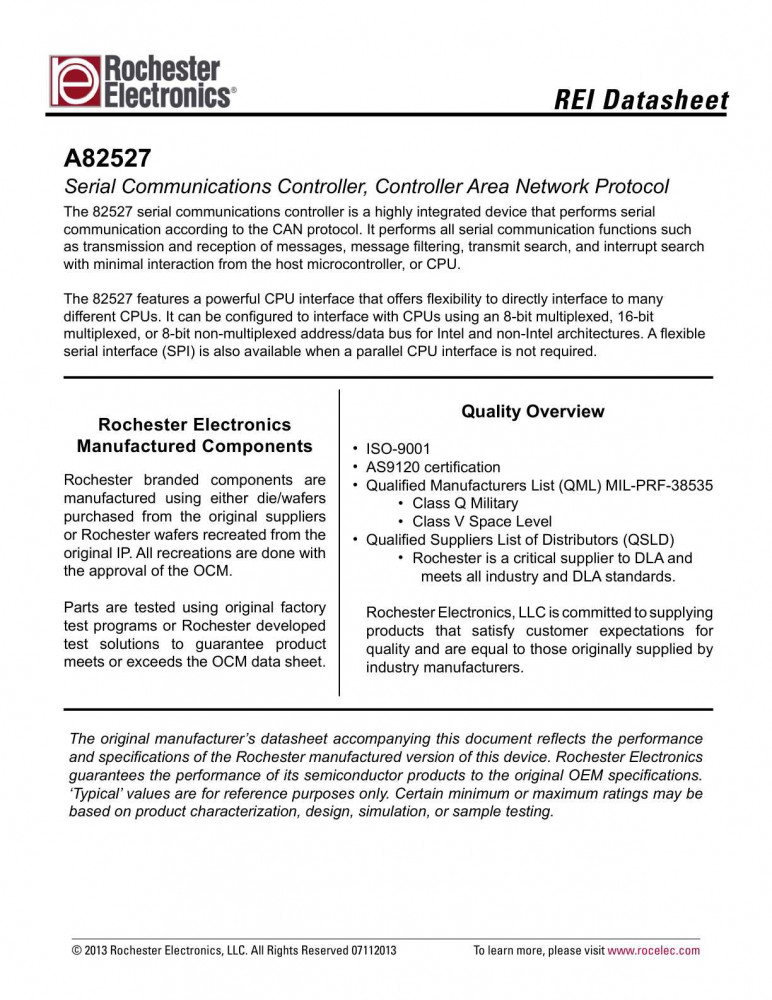 AS82527 datasheet page 1