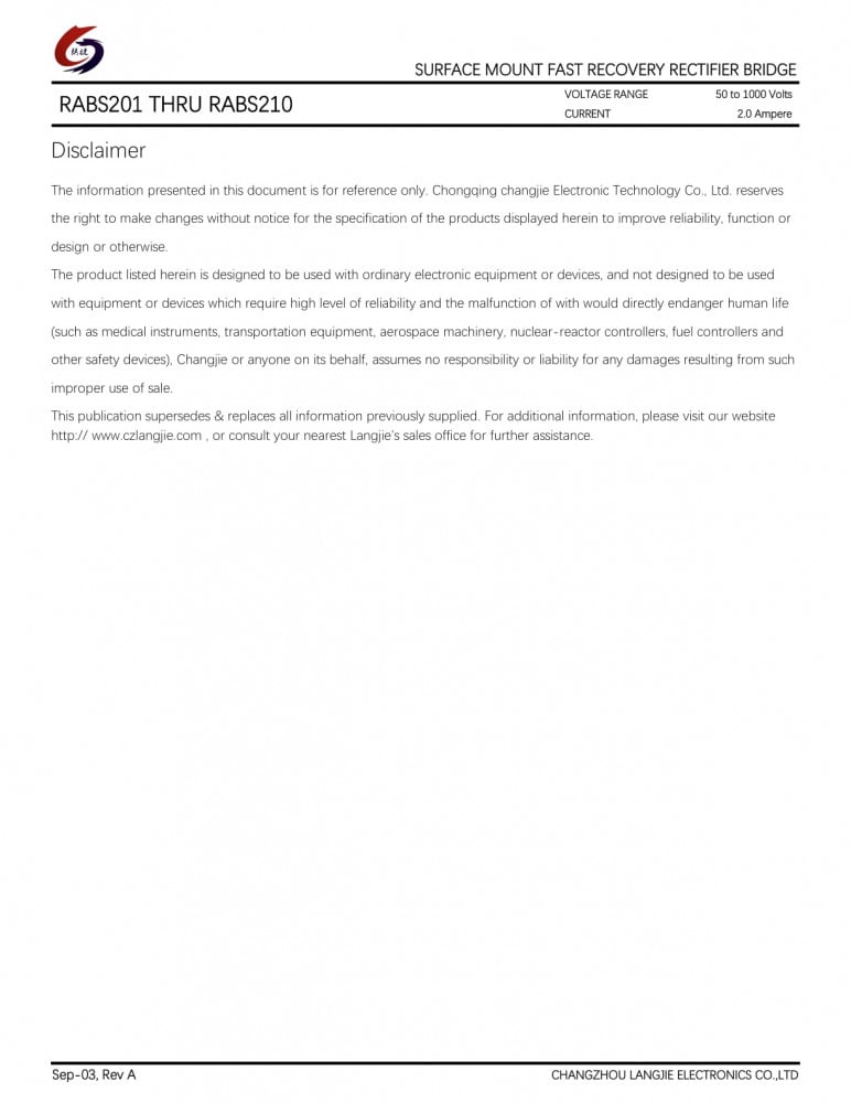 RABS210 datasheet page 6
