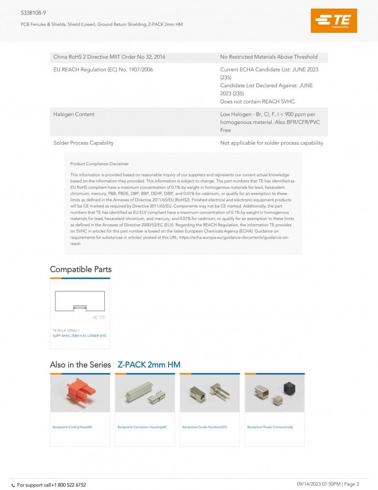 TE Connectivity 5338108-9 technical document page 2