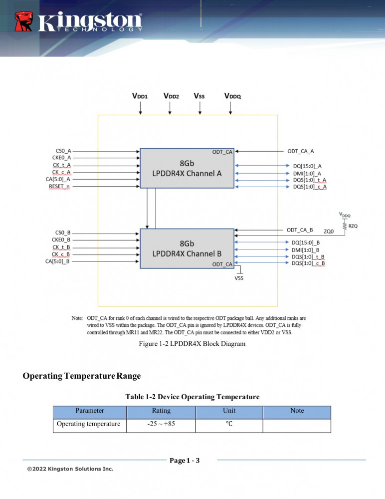Kingston datasheet page 5