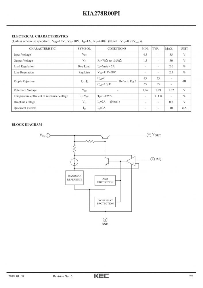 KIA278R00PI-U/P datasheet page 2