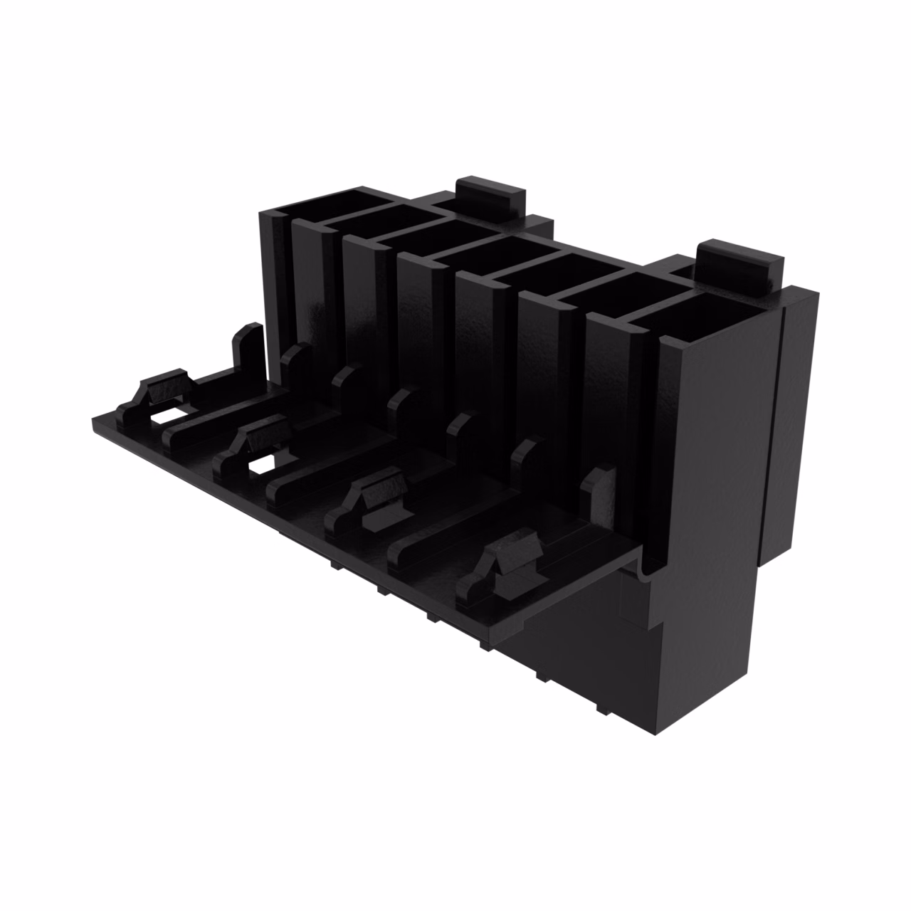 5.00mm Pitch, Rast 5, PA Polyamide 6/6, 7 Circuits, Coding Key 04C, Latch Positions 1&2 and 5&6, Black, Glow-Wire Capable for sale