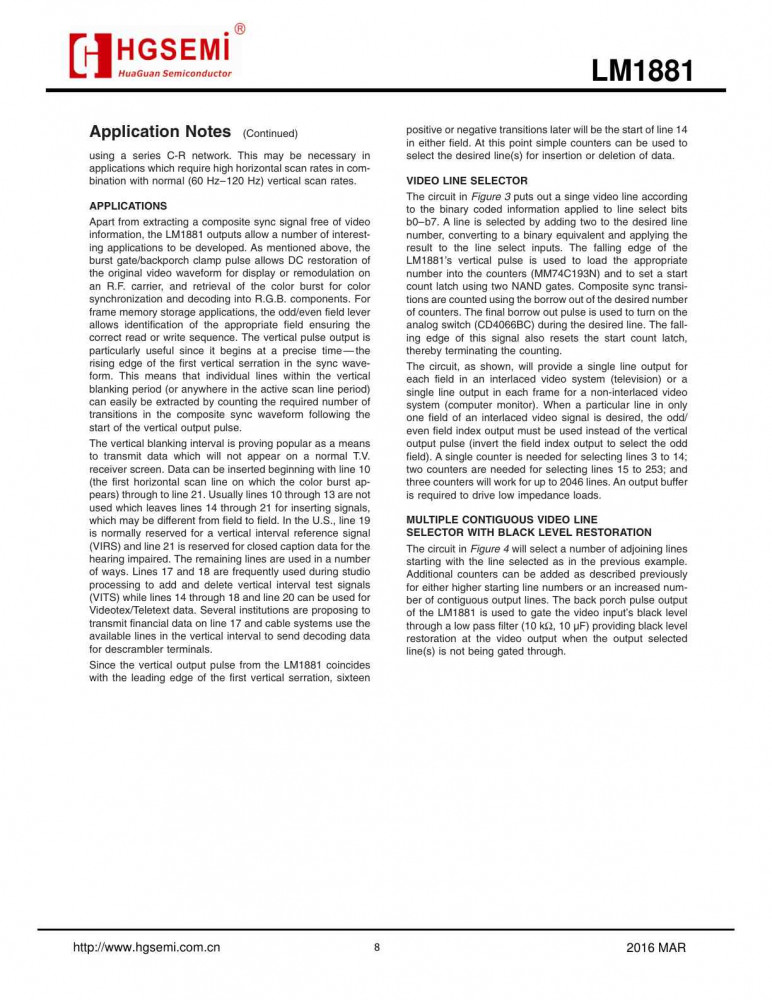 LM1881N datasheet page 8