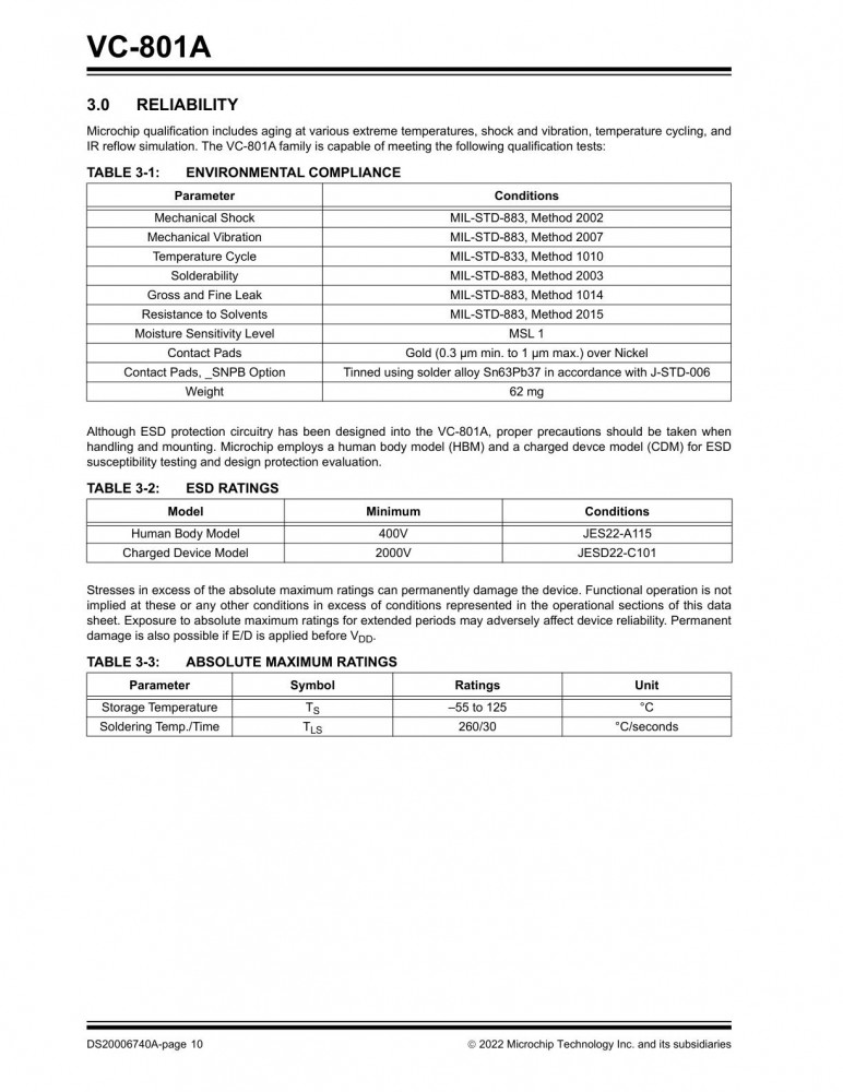 VC-801A technical document page 10