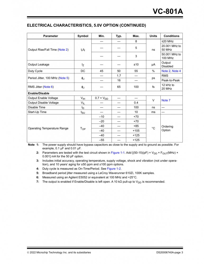 VC-801A technical document page 3