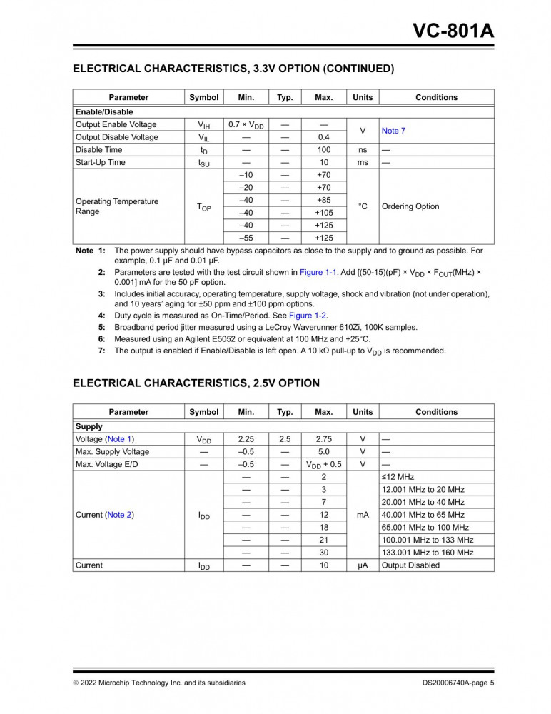 VC-801A technical document page 5