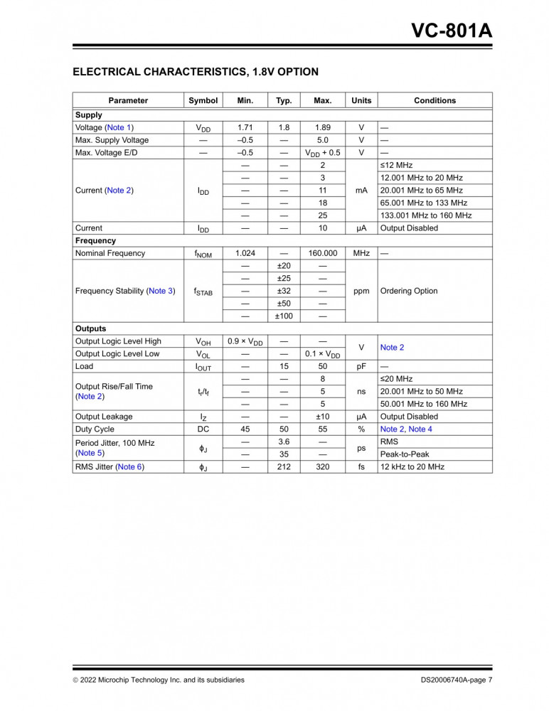 VC-801A technical document page 7