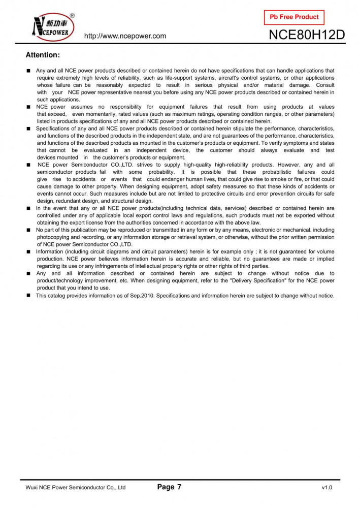 NCE80H12D datasheet page 7