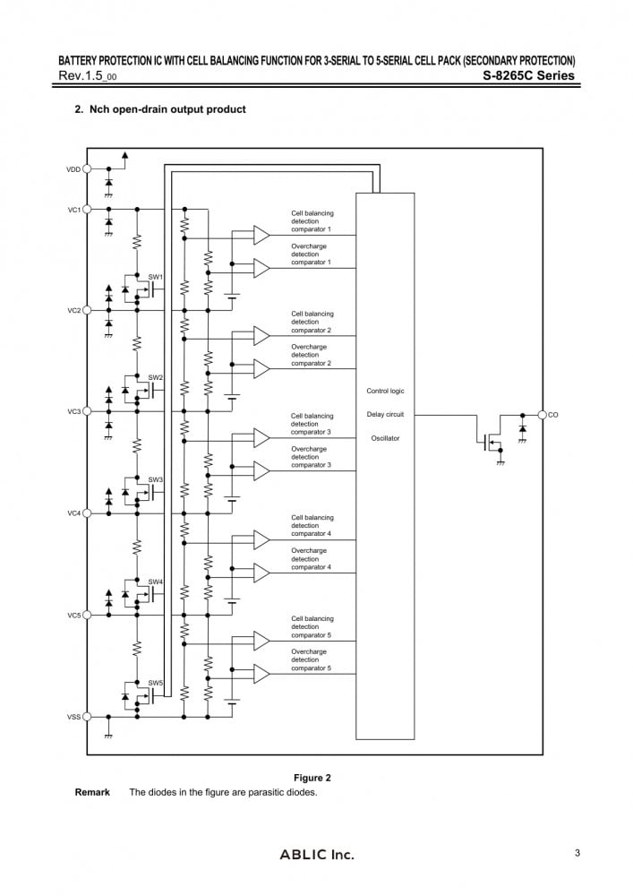 ABLIC S-8265C Series datasheet page 3