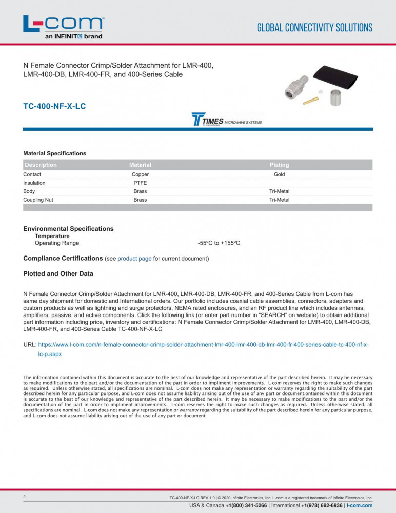 TC-400-NF-X-LC datasheet page 2