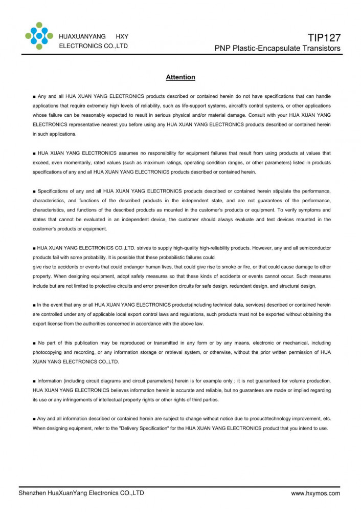 TIP127 datasheet page 3