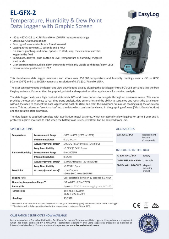 EL-GFX-2 technical documentation page 1