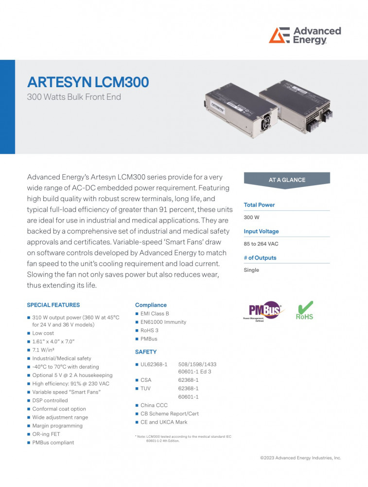 LCM300U-T datasheet page 1