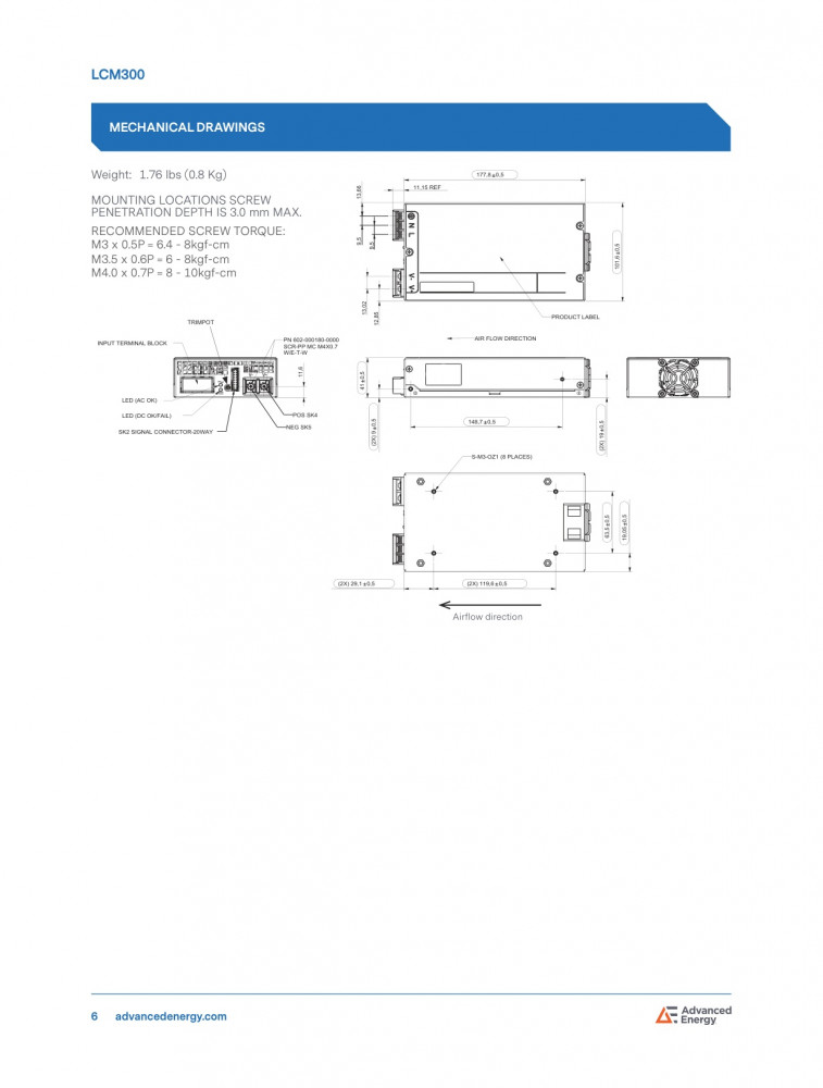 LCM300U-T datasheet page 6