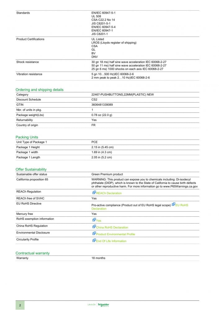 ZB5FA36 technical document page 2