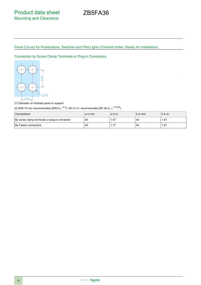ZB5FA36 technical document page 4