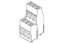 5.08mm Pitch Beau Eurostyle High Profile, Two Level Terminal Block, Modular, 32 Circuits