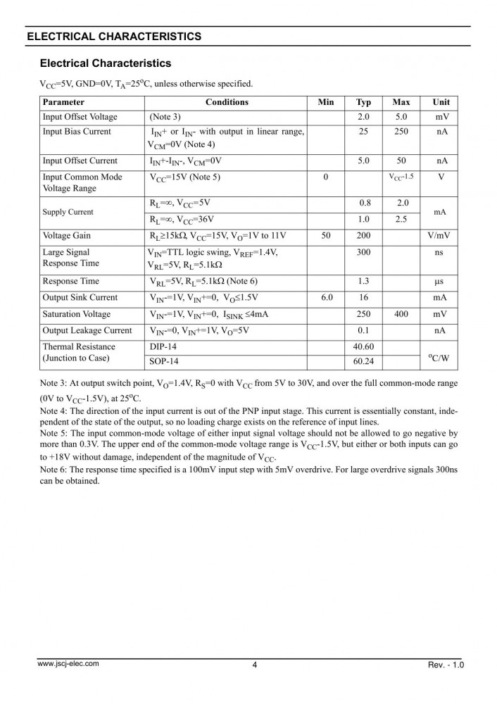 JSCJ LM339 datasheet page 4