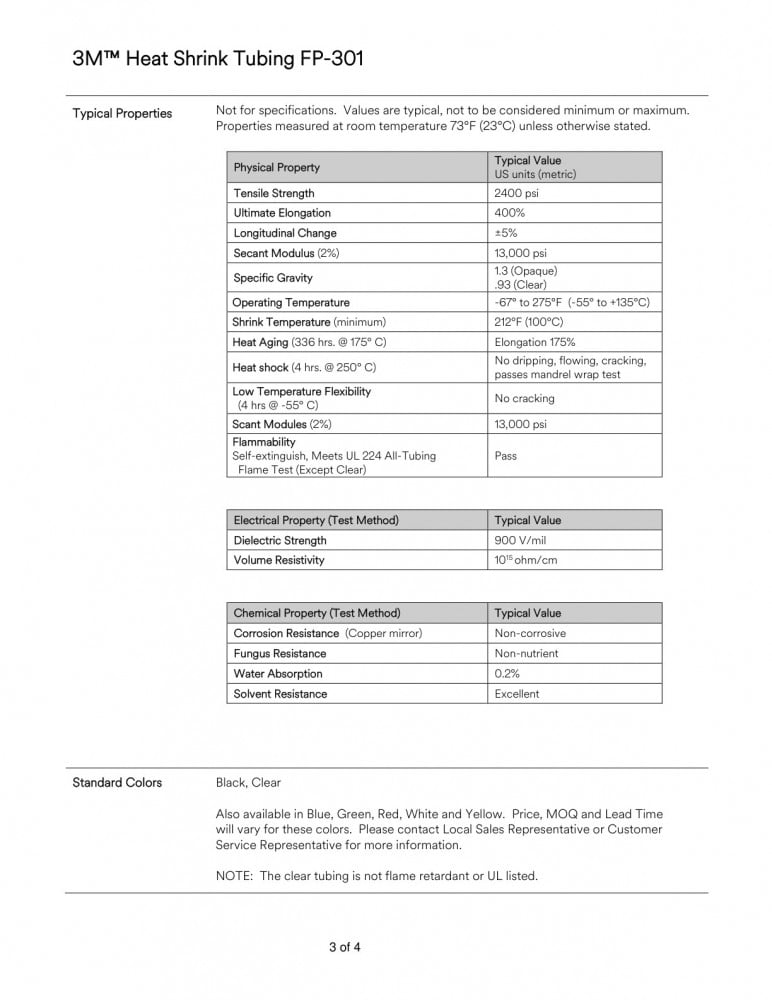3M FP-301 datasheet page 3