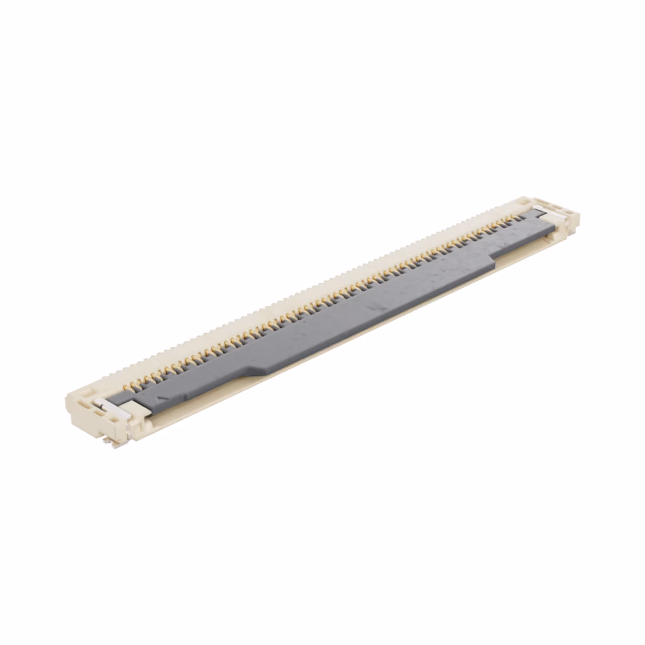 Easy-On FFC/FPC Wide Slim Connector, 0.50mm Pitch, Right-Angle, ZIF, Surface Mount, Double Bottom Contact Style, 1.50mm Height, 68 Circuits for sale