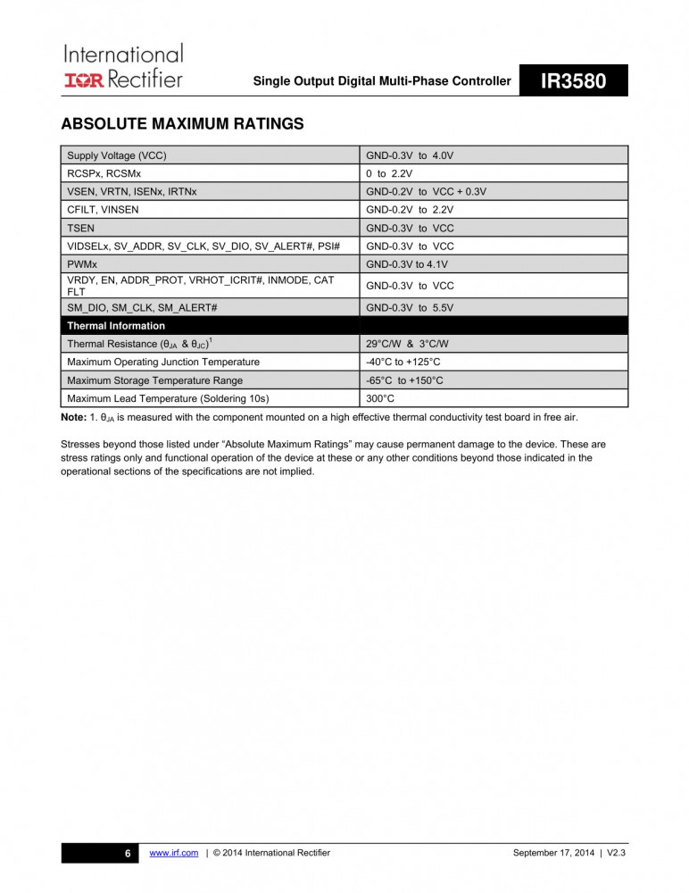 IR3580 technical document page 6