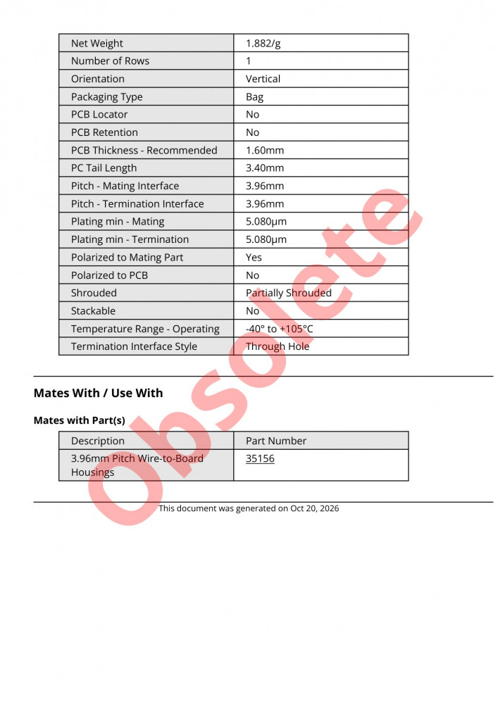 MOLEX 353130860 technical document page 3